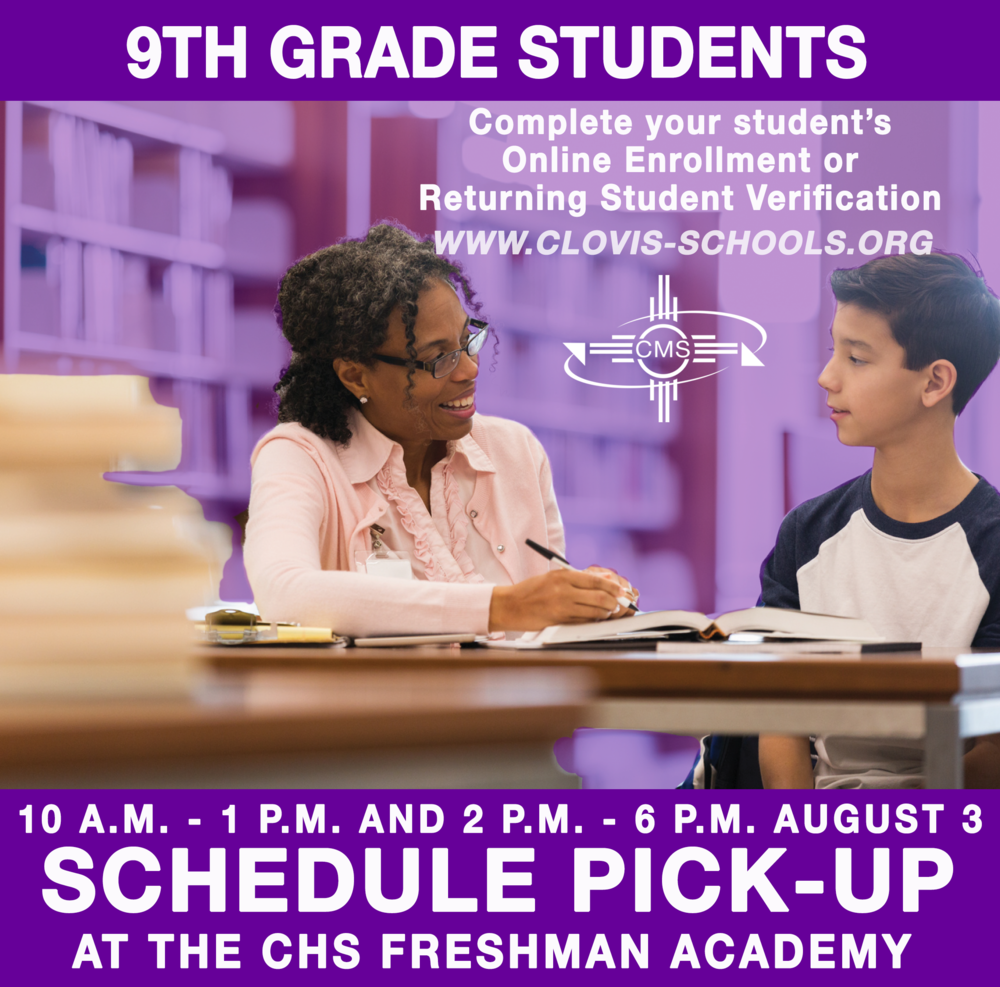 IT’S BACK-TO-SCHOOL TIME – FRESHMAN ACADEMY SCHEDULE PICK-UP IS AUGUST ...