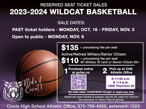 2023-2024 WILDCAT BASKETBALL RESERVE SEAT TICKET SALES | Marshall 6th ...